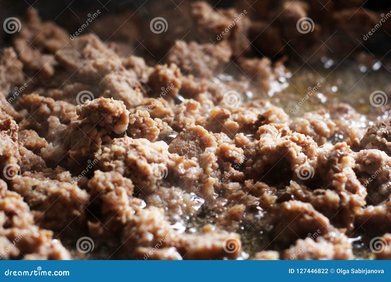 Minced meat cooked stock photo. Image of health, fresh - 127446822