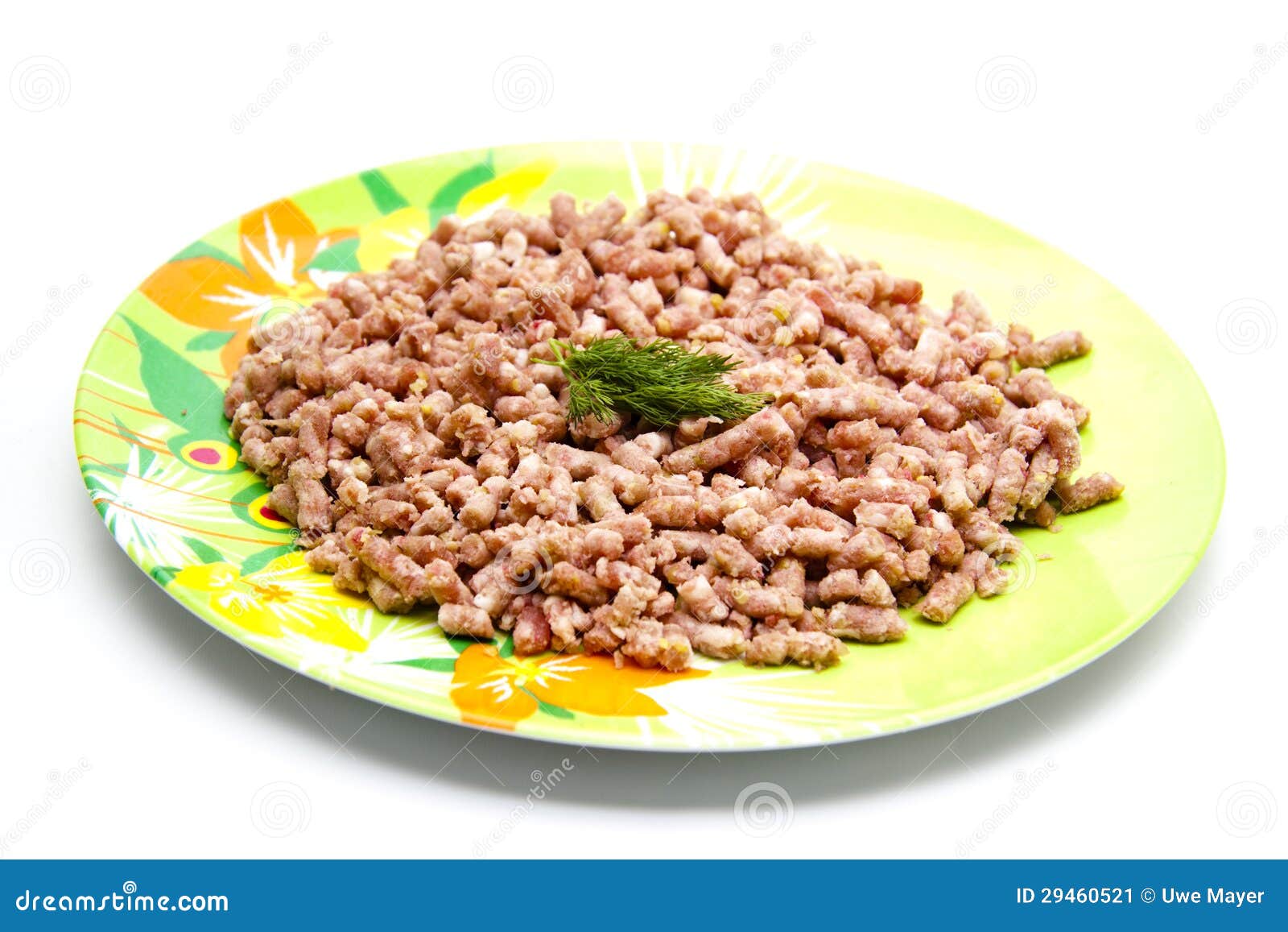 Minced meat with dill stock image. Image of white, ceramics - 29460521