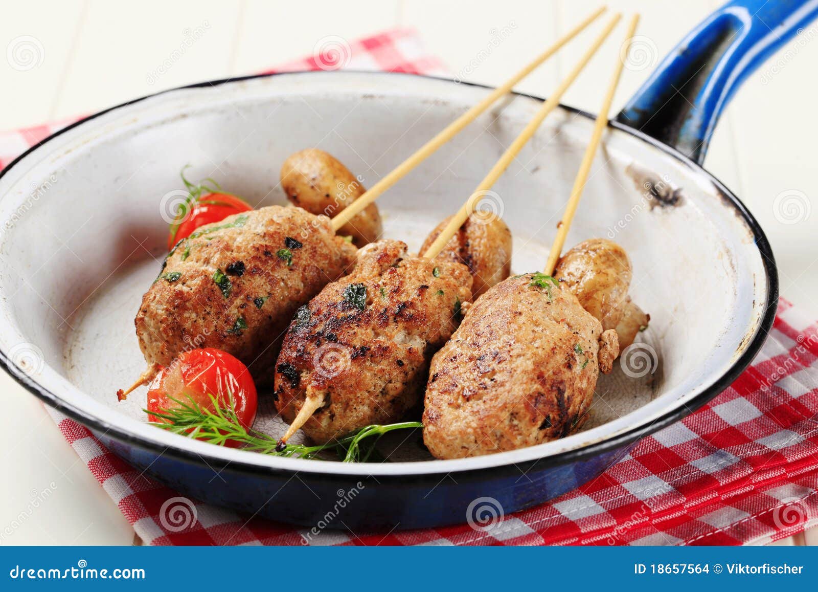 Minced meat kebabs stock photo. Image of appetizer, grilled - 18657564