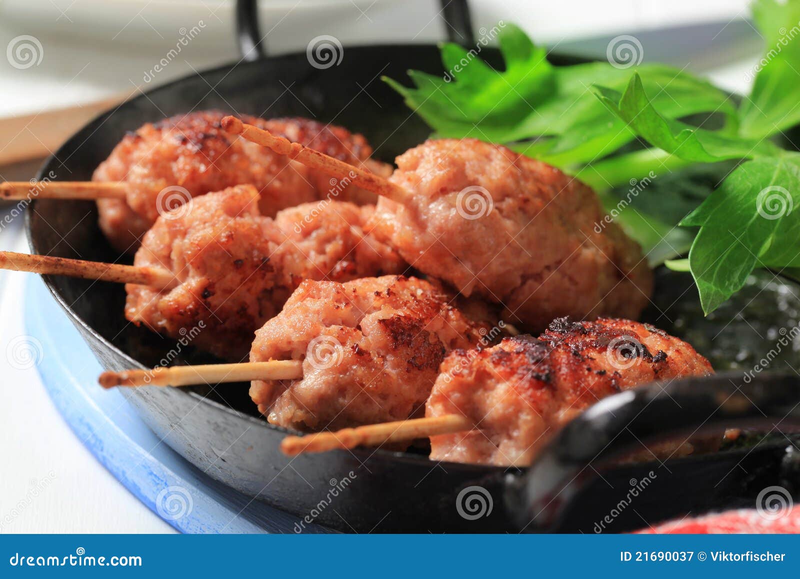Minced meat kebabs stock image. Image of dinner, closeup - 21690037