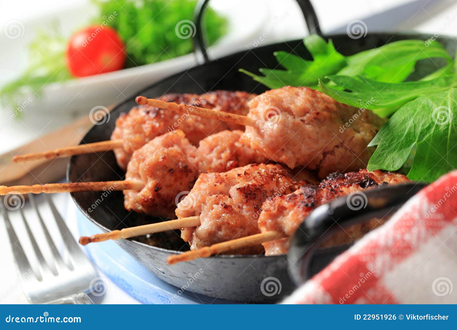 Minced meat kebabs stock photo. Image of kufta, closeup - 22951926
