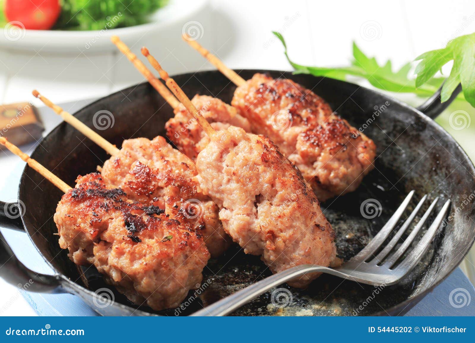 Minced meat kebabs stock photo. Image of meatballs, cuisine - 54445202
