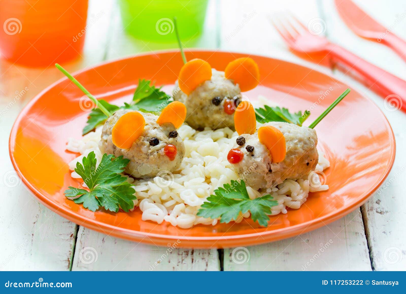 Minced meat mouse for kids stock photo. Image of meatloaf - 117253222