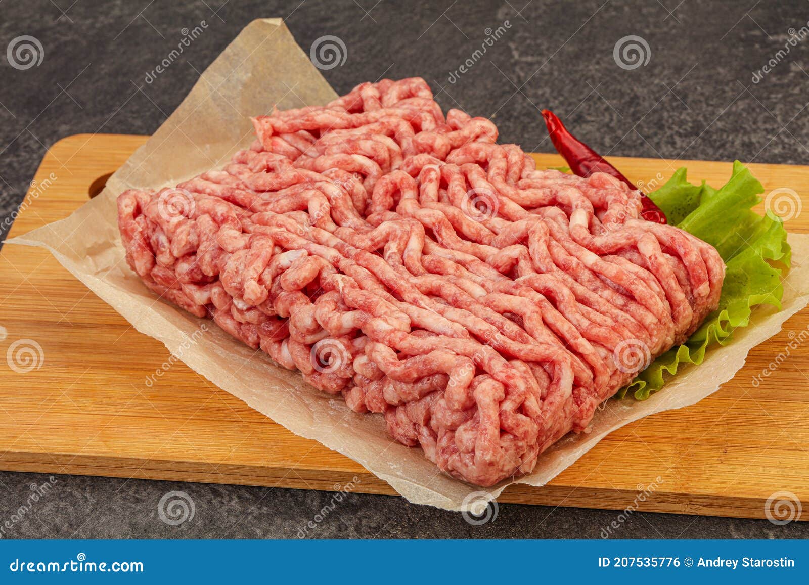 Minced Meat - Pork and Beef Stock Photo - Image of ingredient, uncooked ...