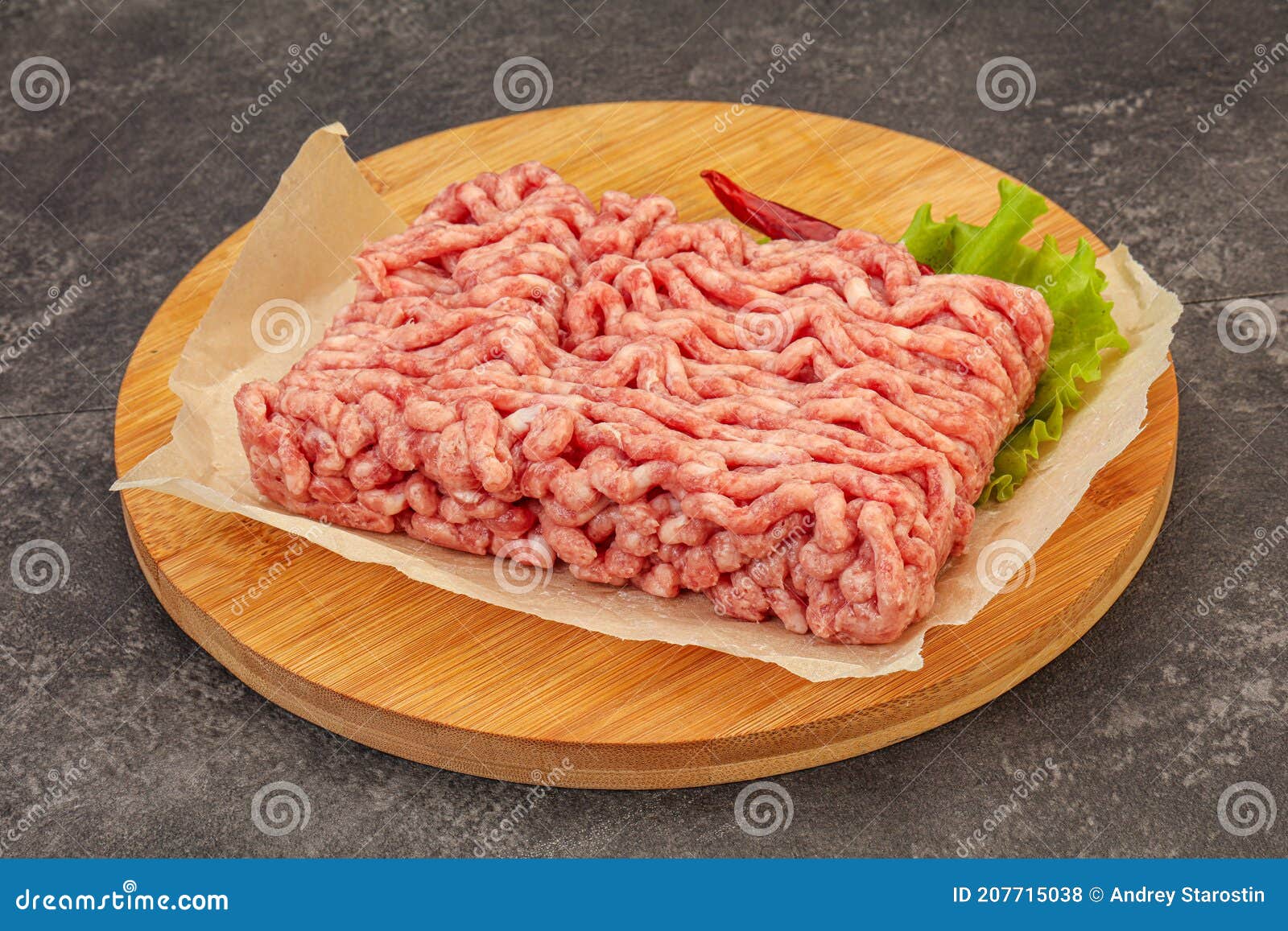 Minced Meat - Pork and Beef Stock Photo - Image of pepper, uncooked ...