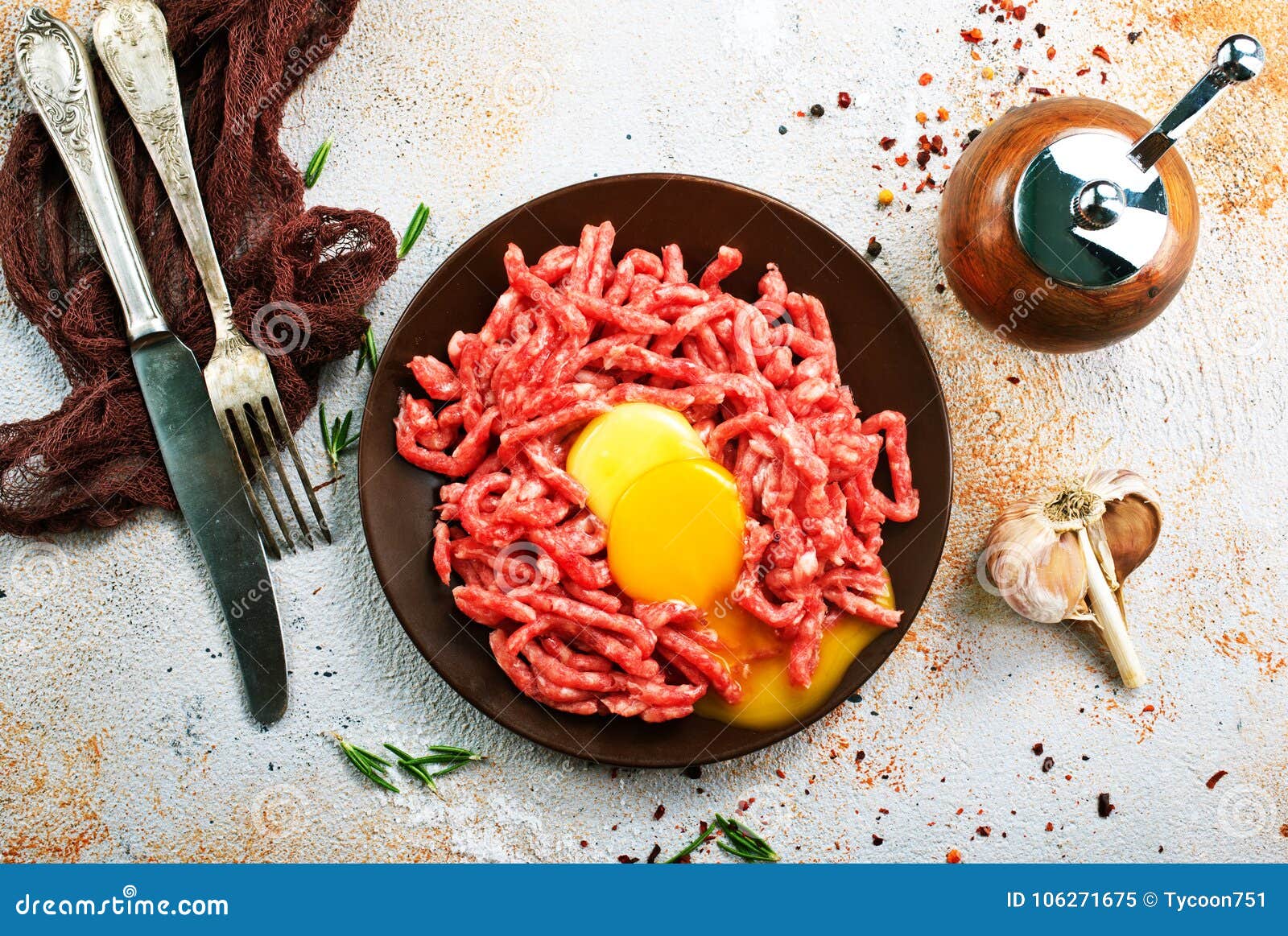 Minced meat stock image. Image of mincemeat, bowl, grocery - 106271675