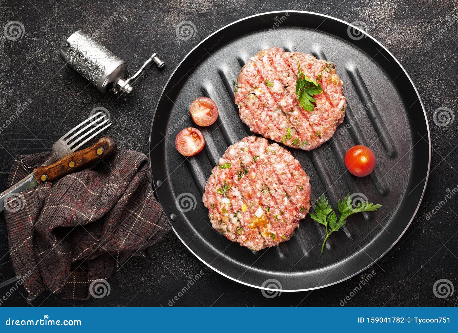 Minced meat stock photo. Image of burger, beef, marbled - 159041782