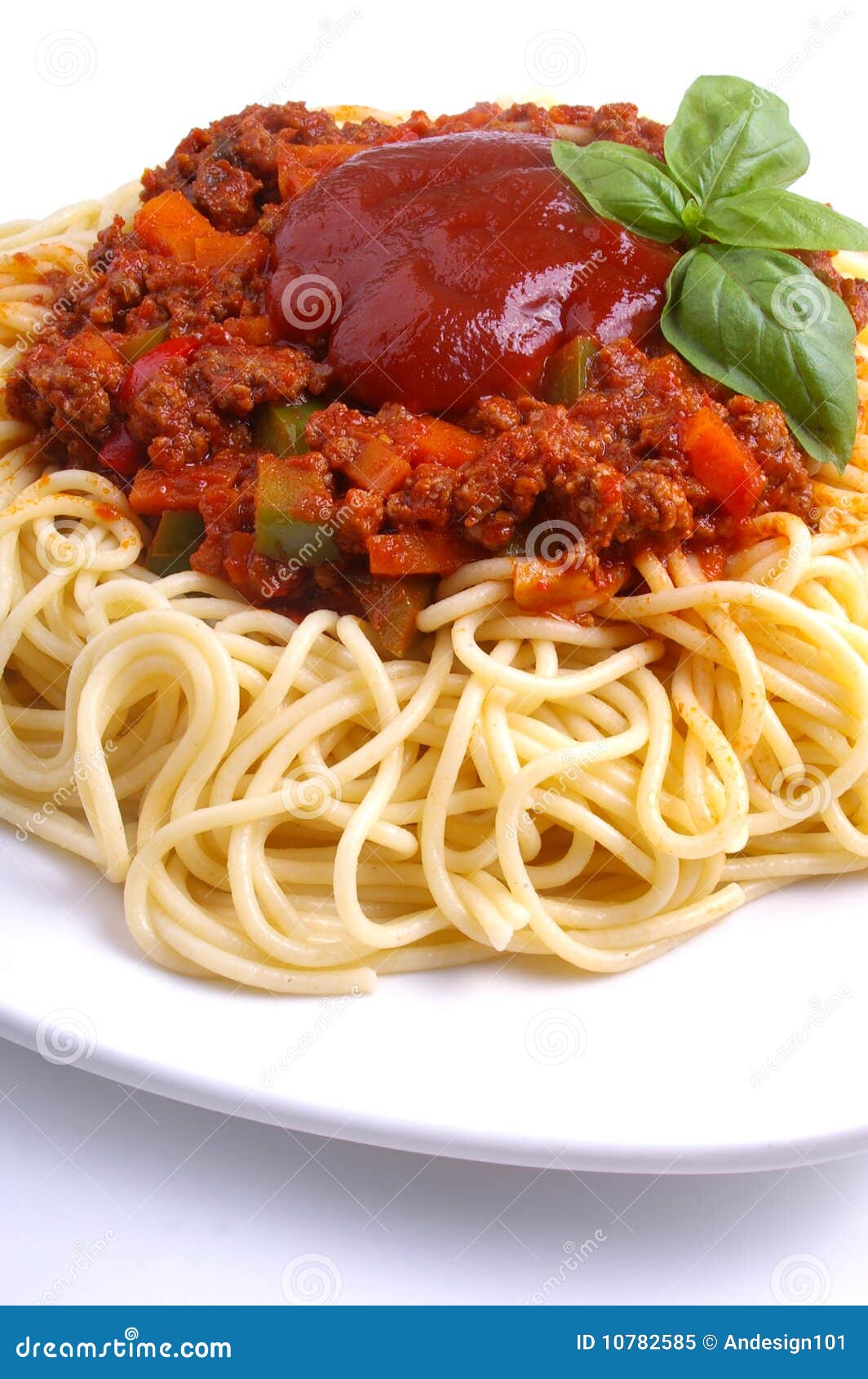Minced Meat Spaghetti Bolognese Stock Image - Image of cuisine, cutlery ...