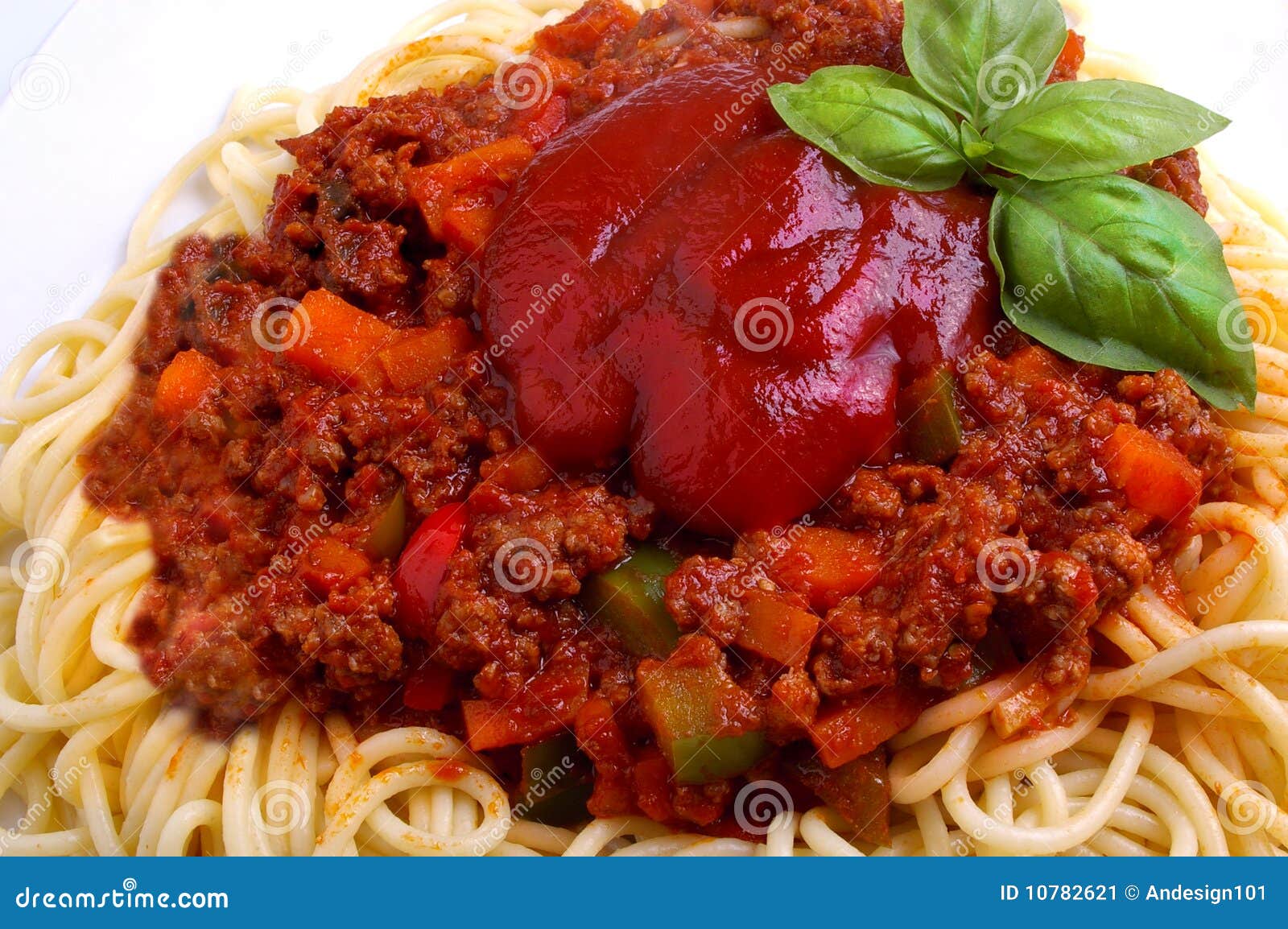 Minced Meat Spaghetti Bolognese Stock Image - Image of bolognese ...