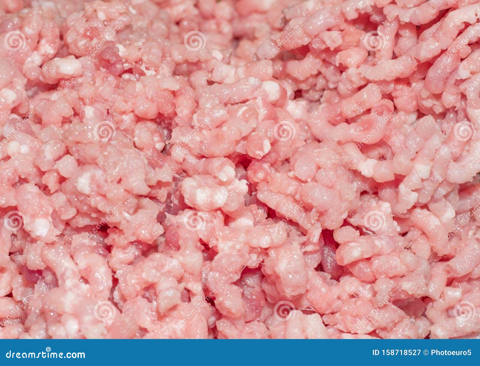 Minced Meat Twisted from Fresh Pork Stock Image - Image of closeup ...