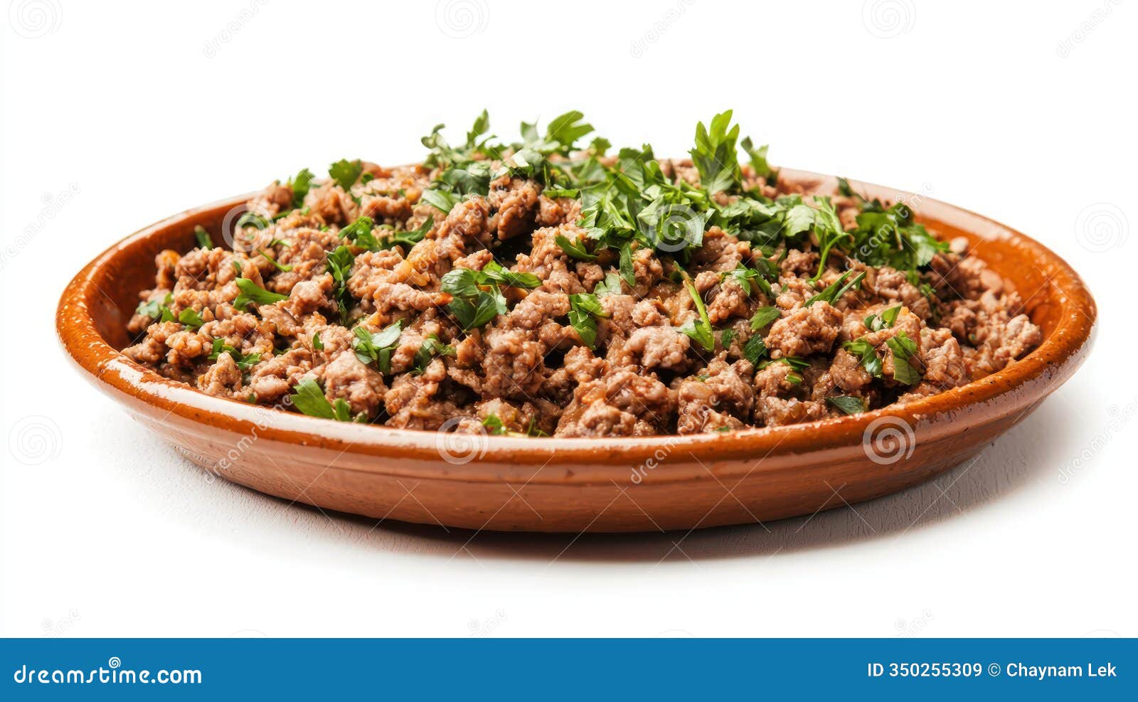 Minced Mutton Meat Cooking Isolated Stock Illustration - Illustration ...