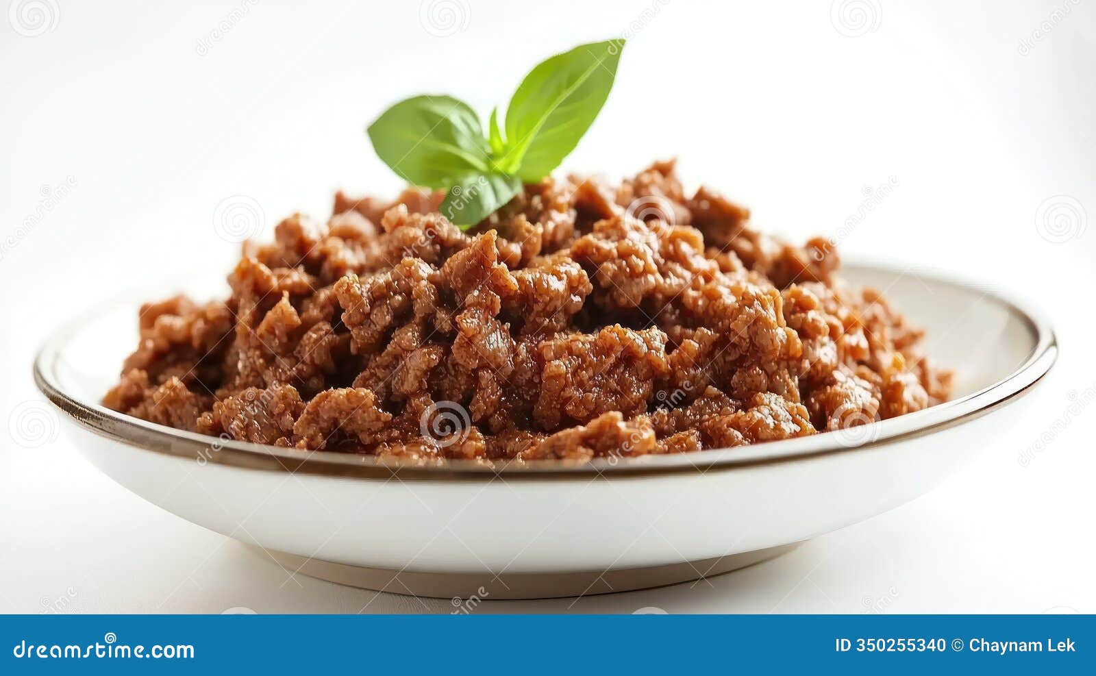 Minced Mutton Meat Cooking Isolated Stock Illustration - Illustration ...