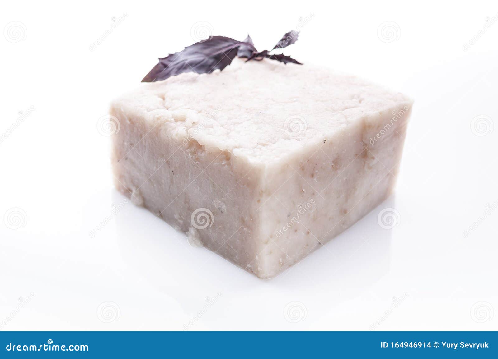 Minced Raw Meat Cod Fish on a White Background. Isolated Object Stock ...