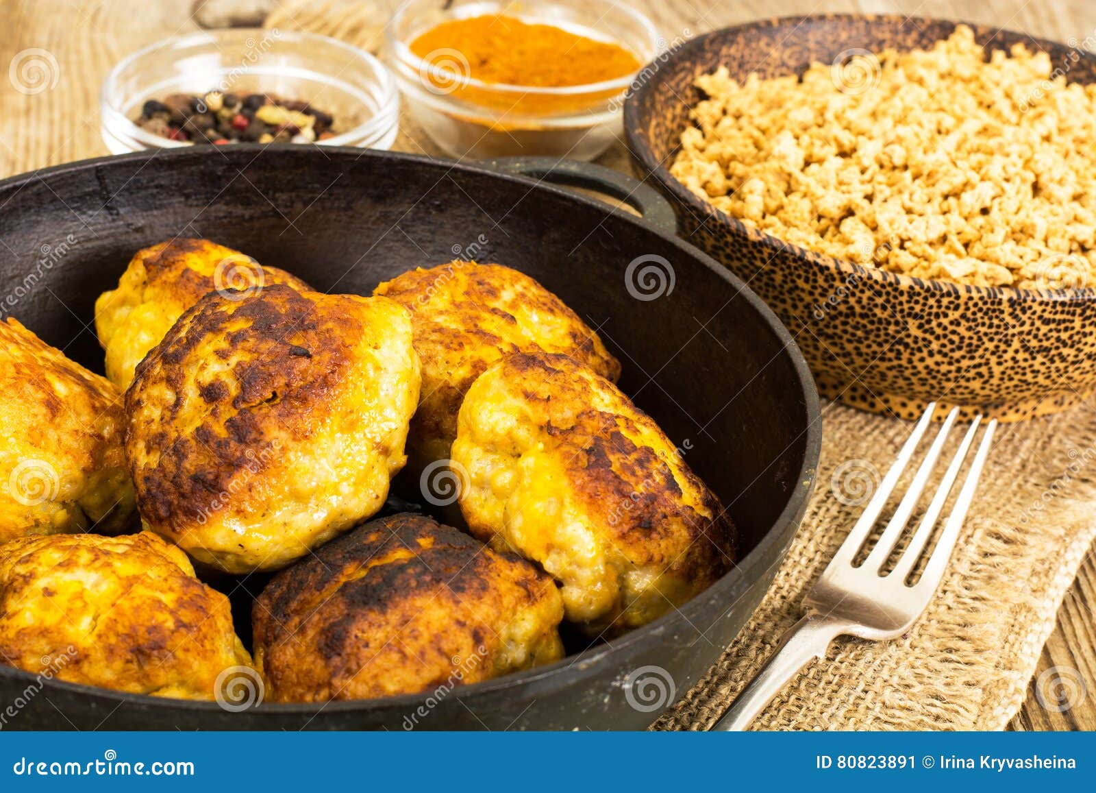 Minced Soy Cutlets stock image. Image of thai, isolated - 80823891