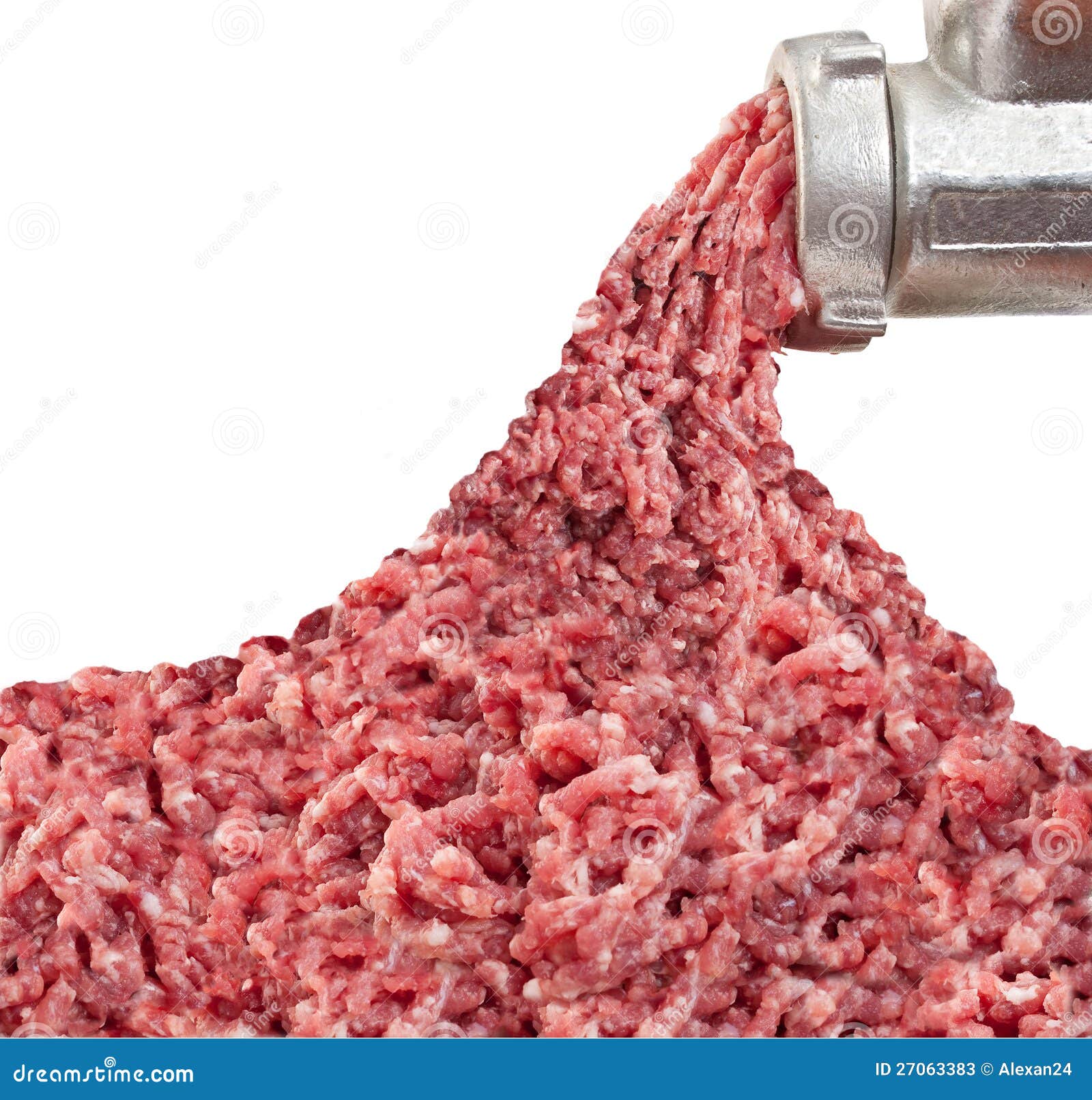 Mincer and a Pile of Chopped Meat Stock Image - Image of meat, food ...