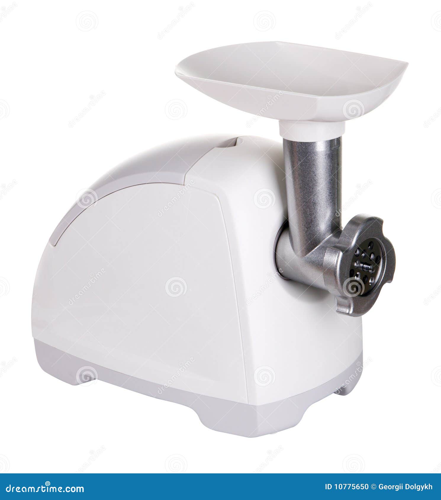 Mincing Machine Isolated on White Background Stock Photo - Image of ...