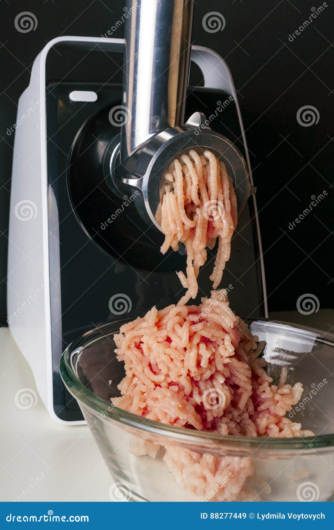 Mincing machine and meat stock image. Image of beef, fresh - 88277449