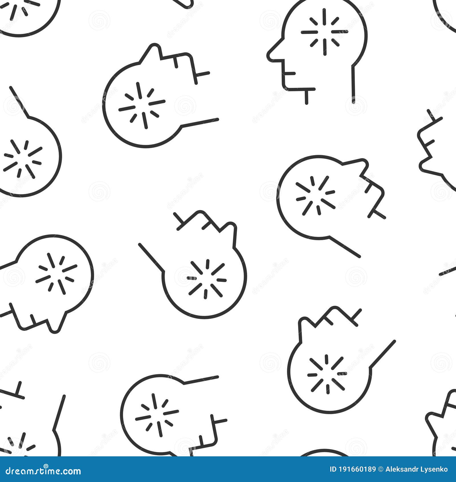 Mind Awareness Icon in Flat Style. Idea Human Vector Illustration on ...