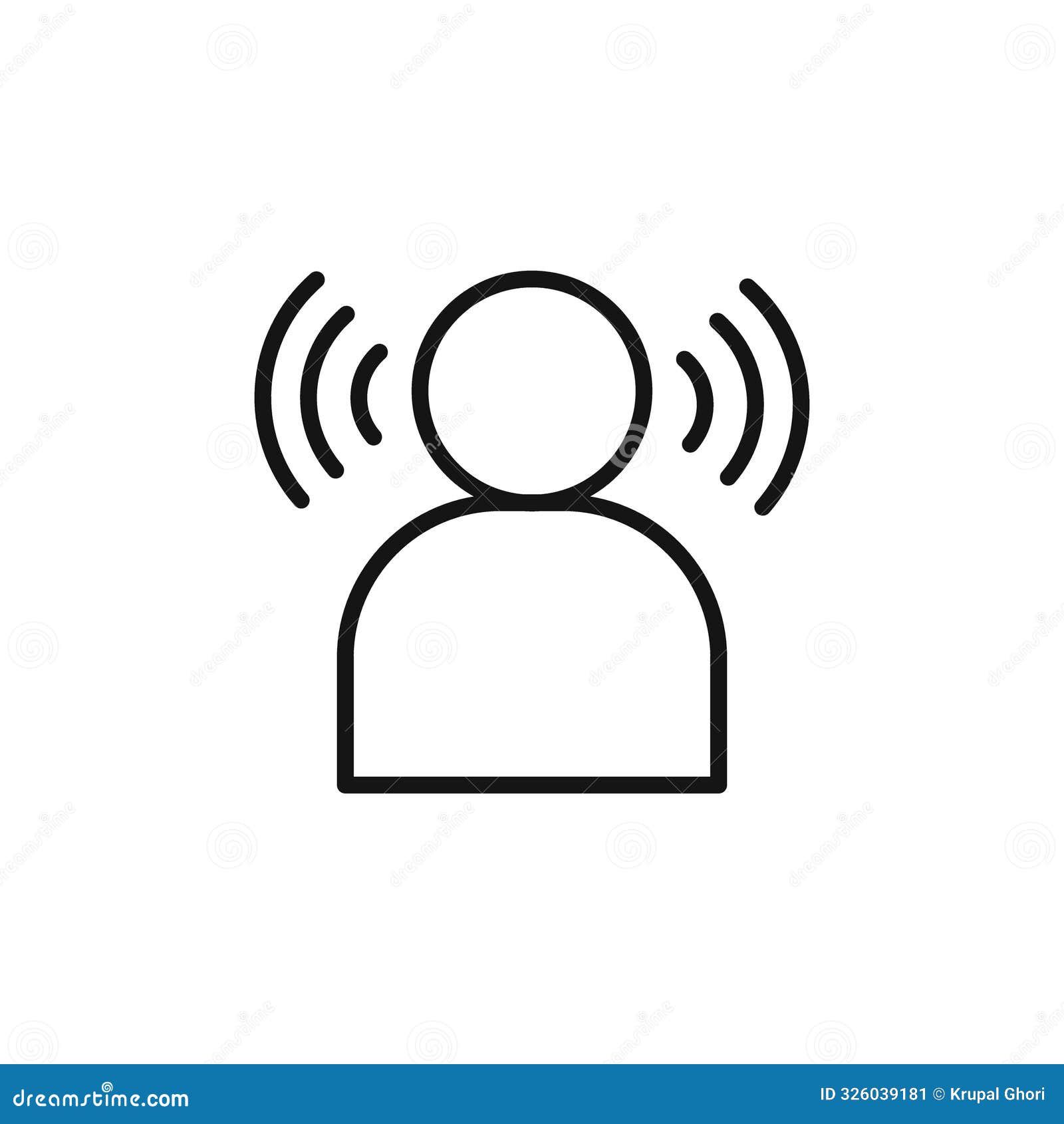 Mind Awareness Icon In Comic Style. Idea Human Cartoon Vector ...