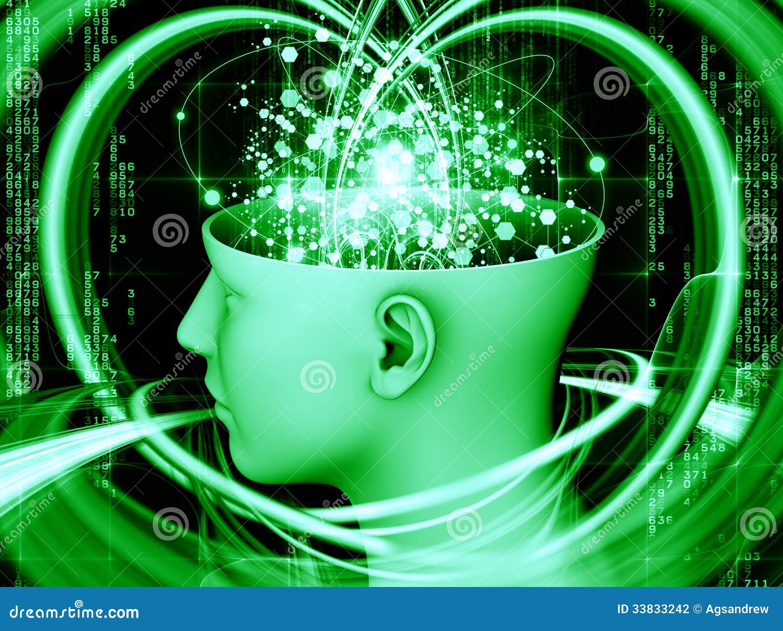 Mind Background stock illustration. Illustration of collage - 33833242