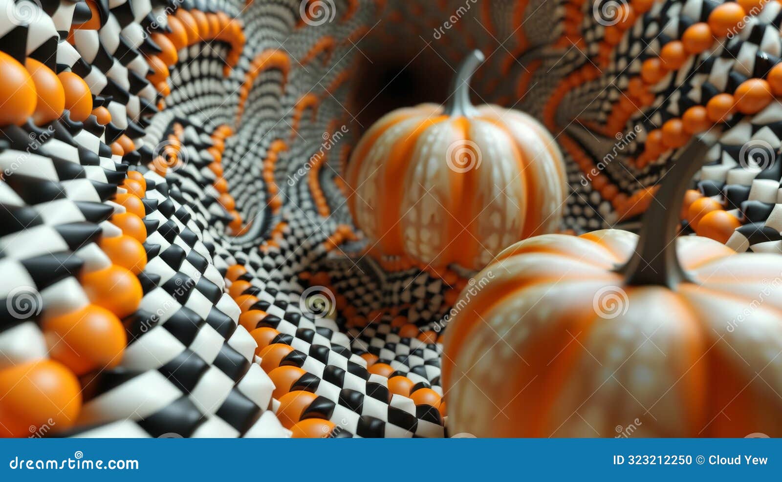 Mind-Bending Halloween Optical Illusion Stock Illustration ...