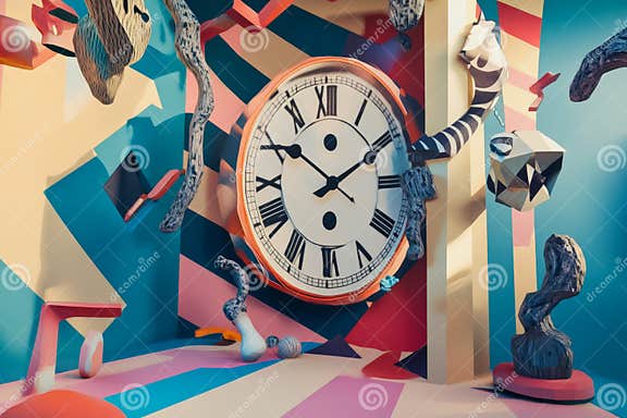 A Mind-bending Surrealist Clock Face Warping through Time and Space ...