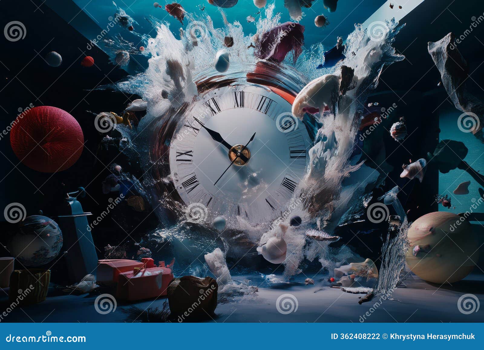 A Mind-bending Surrealist Clock Face Warping through Time and Space ...