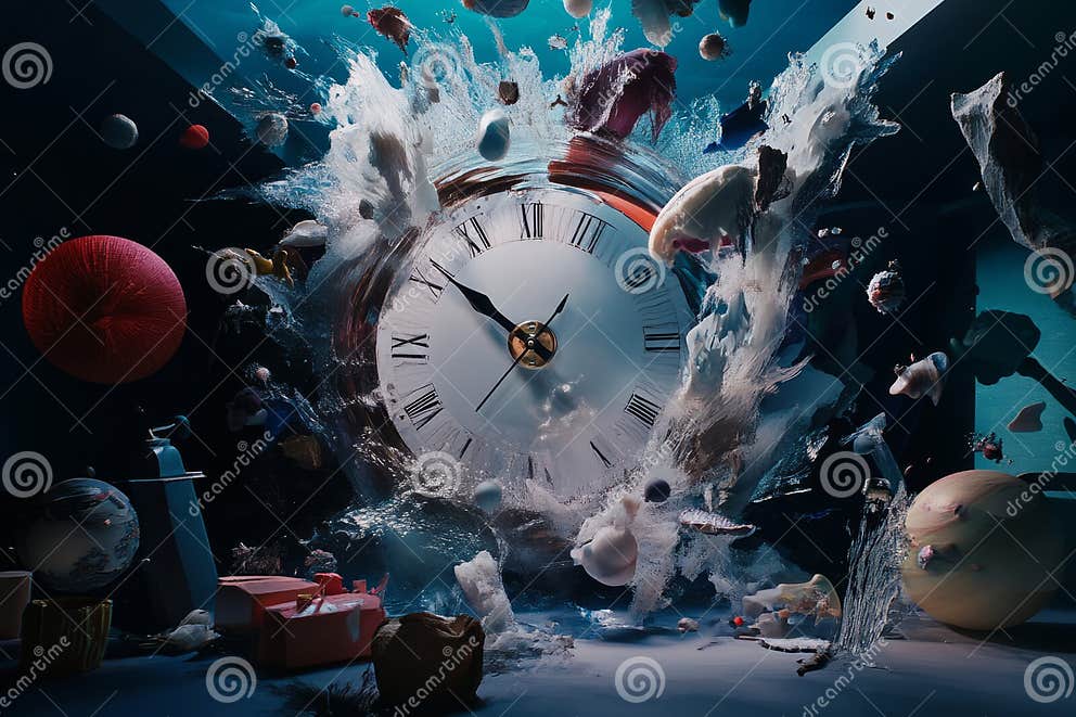 A Mind-bending Surrealist Clock Face Warping through Time and Space ...