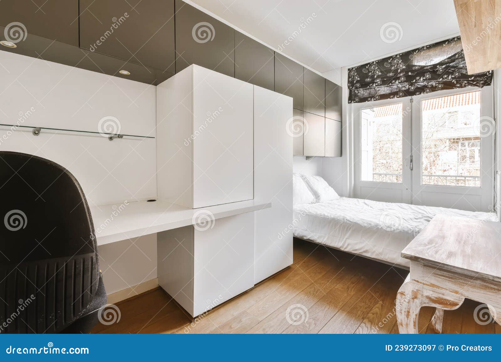 Mind-blowing Work Area with White Table Stock Image - Image of clean ...