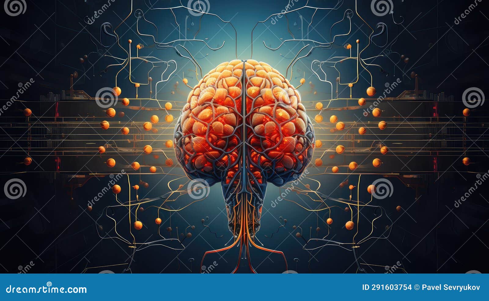 Mind brain abstract human stock illustration. Illustration of ...