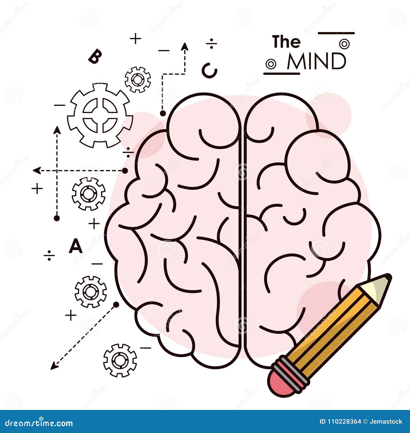 The Mind Brain Pencil Idea Creativity Intelligence Collaboration ...