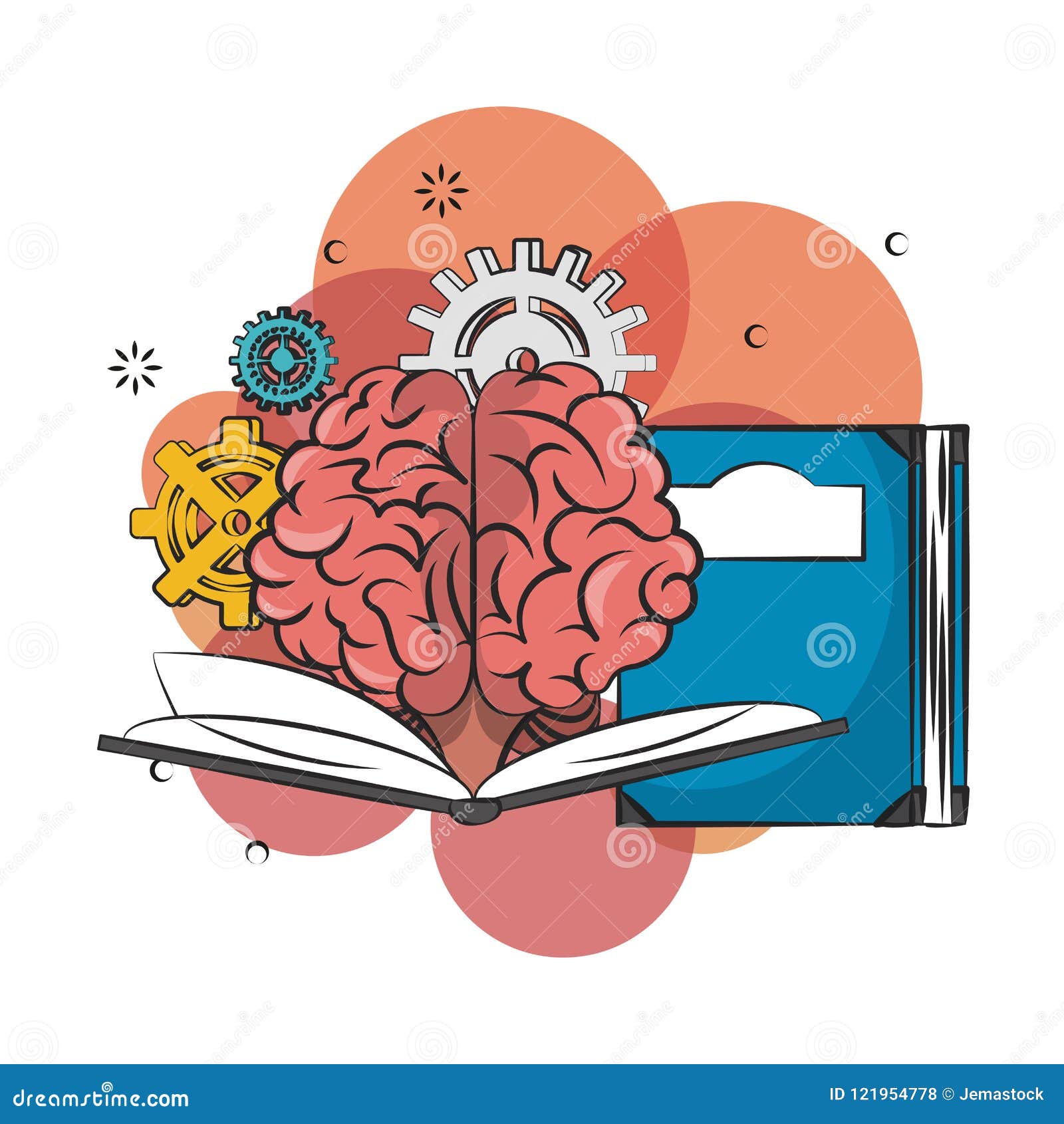 Mind and Brain Power Concept Stock Vector - Illustration of mind ...