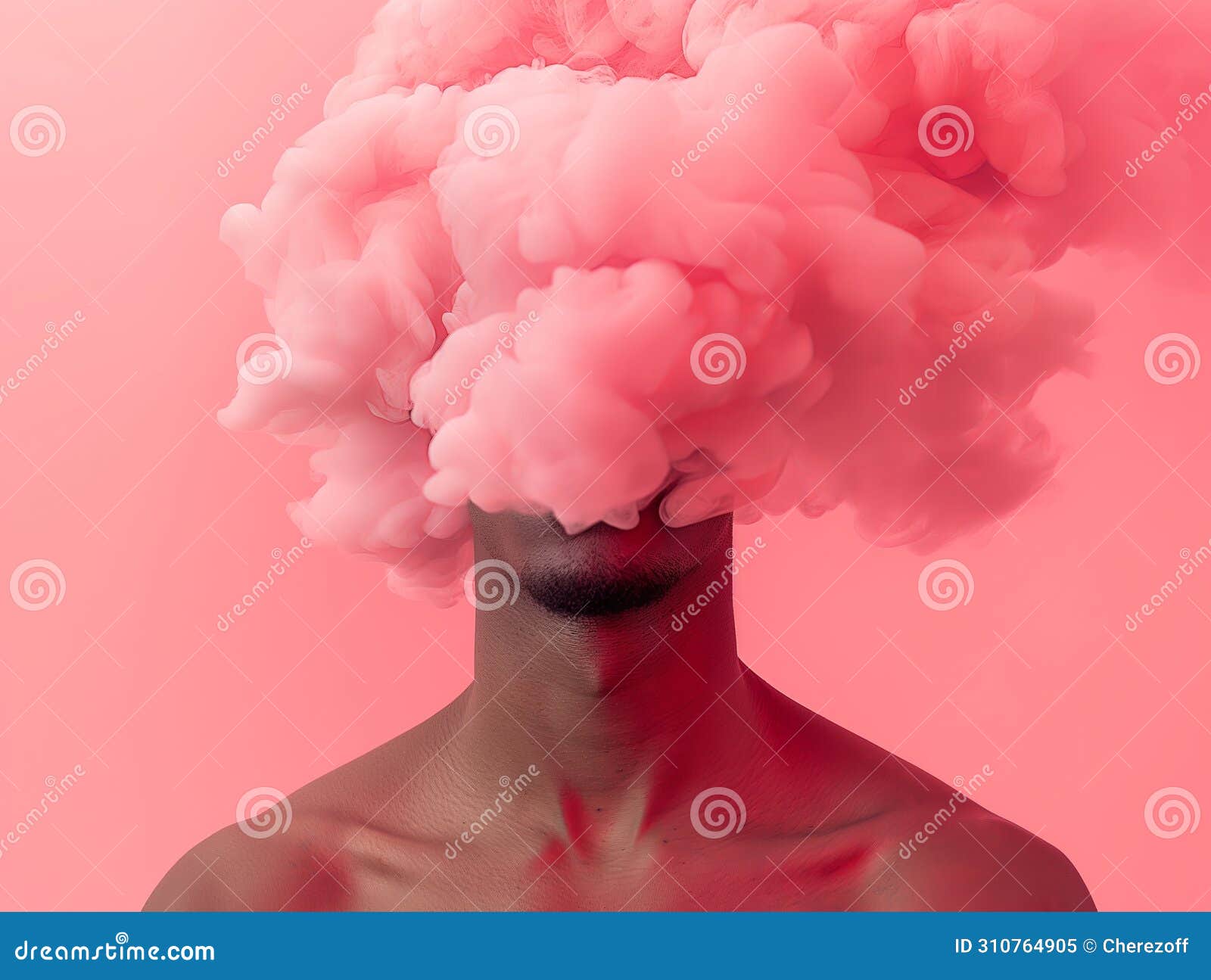 Mind in a Cloud of Thoughts Stock Image - Image of mood, confusion ...
