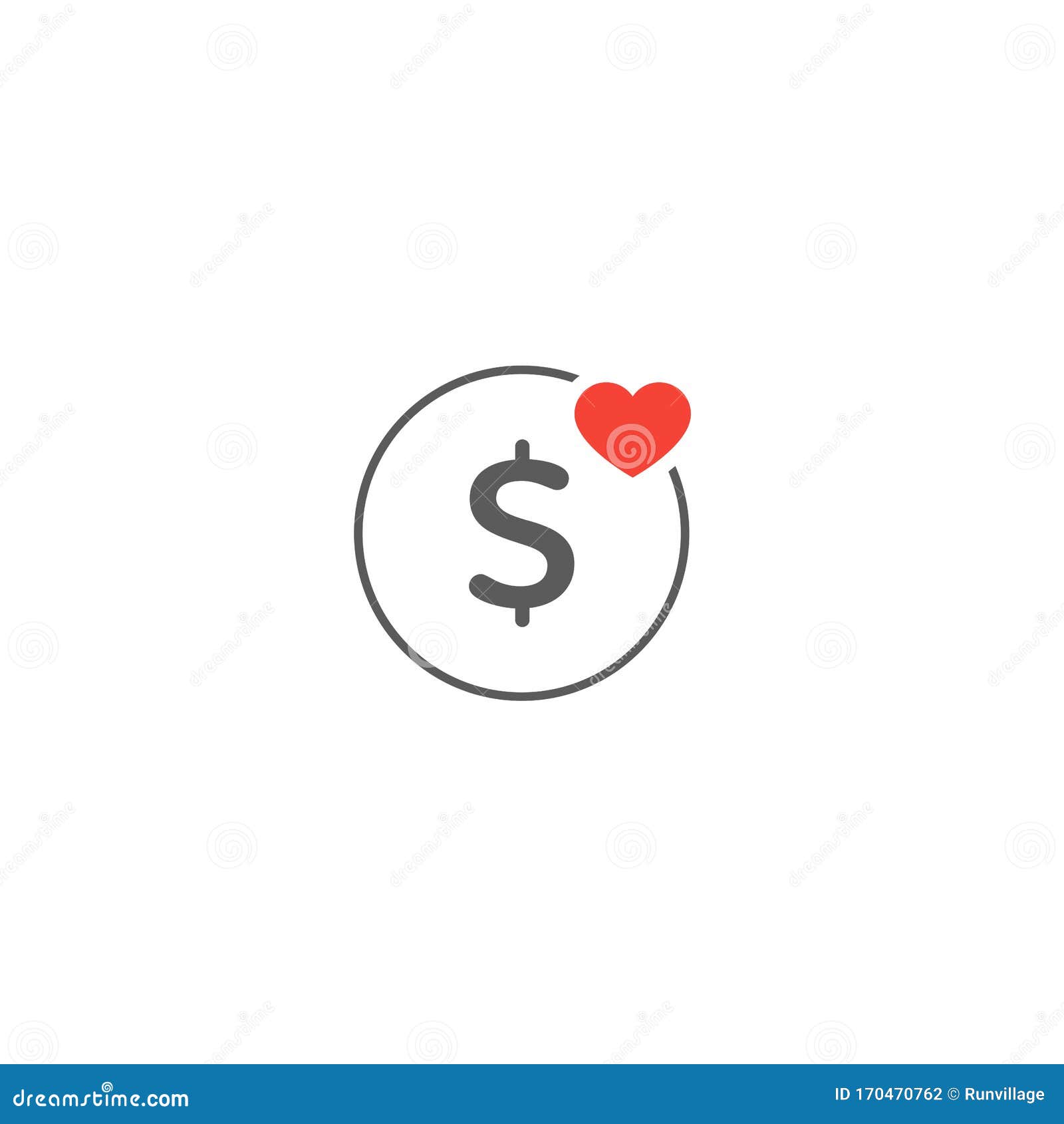 Mind Concept Graphic for Money-oriented Stock Vector - Illustration of ...