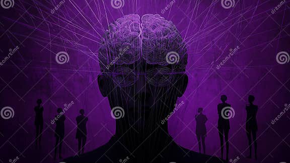 Mind Control Concept with Puppet Strings Stock Illustration ...