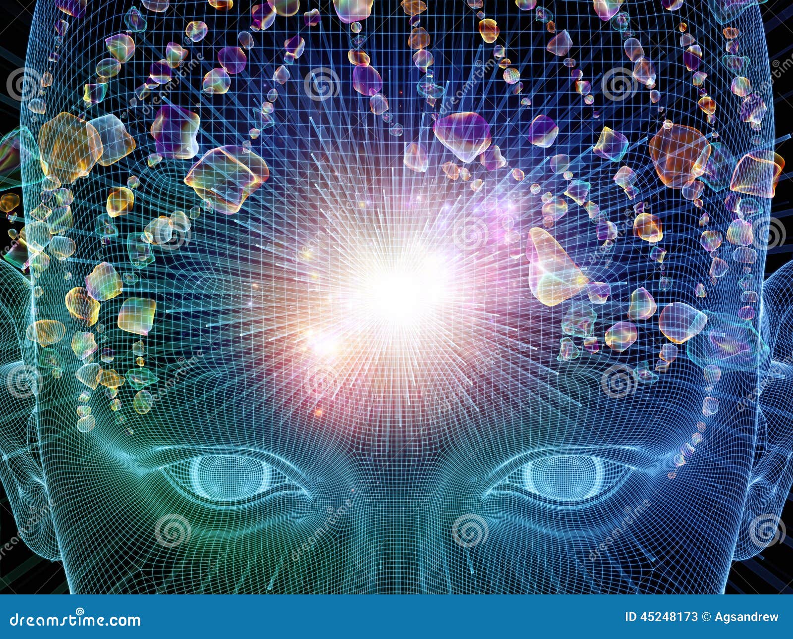 Mind Crystal Stock Illustration Illustration Of Radiate 45248173