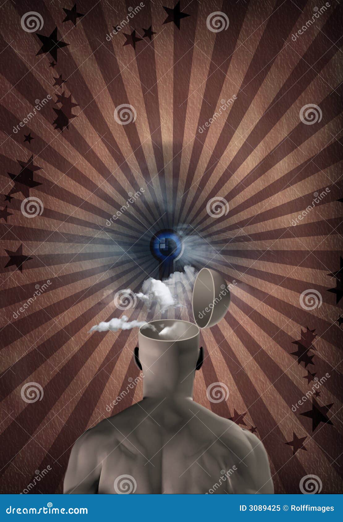 Dream Vision Board Concept And Young Woman Sitting On The Bed And ...