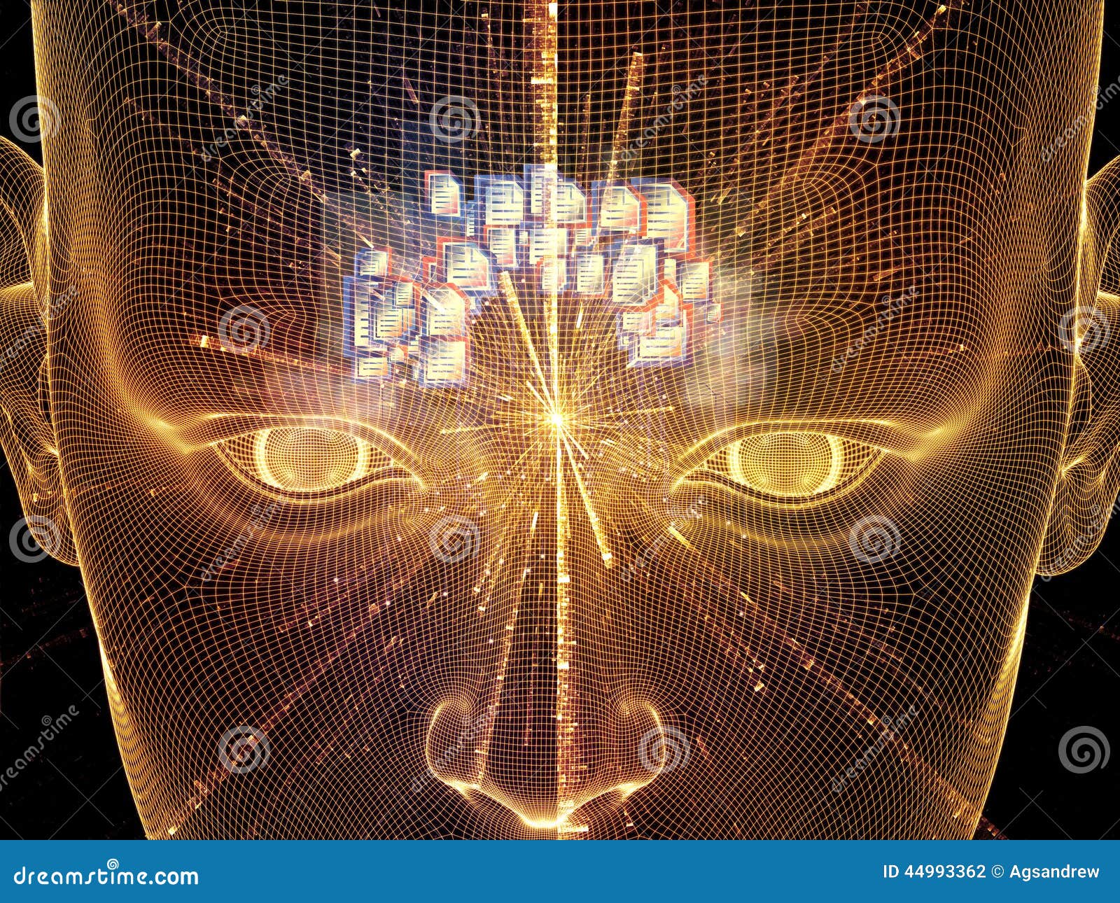 Mind Energy stock illustration. Illustration of cyberspace - 44993362