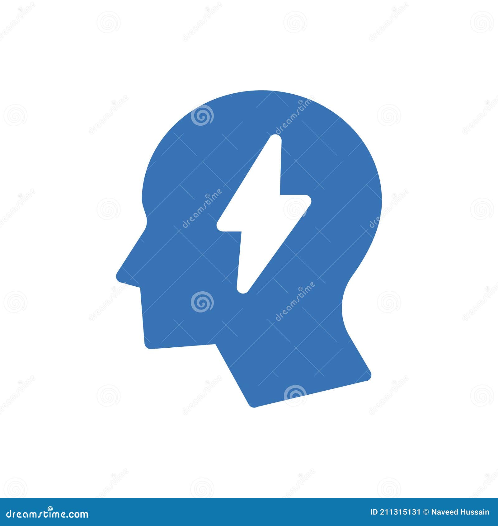 Mind energy stock vector. Illustration of icon, smart - 211315131
