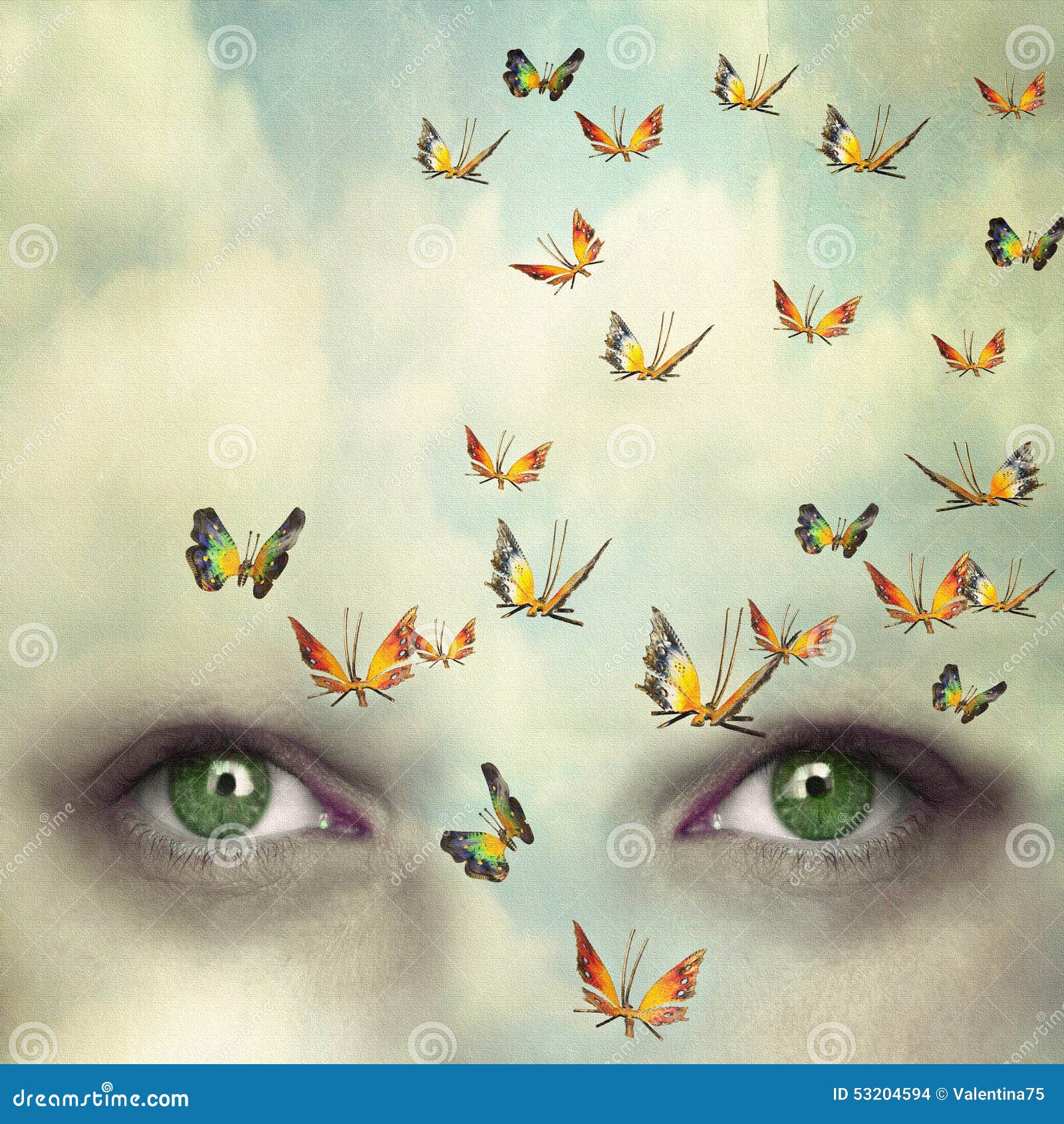 Mind flying stock illustration. Illustration of colorful - 53204594