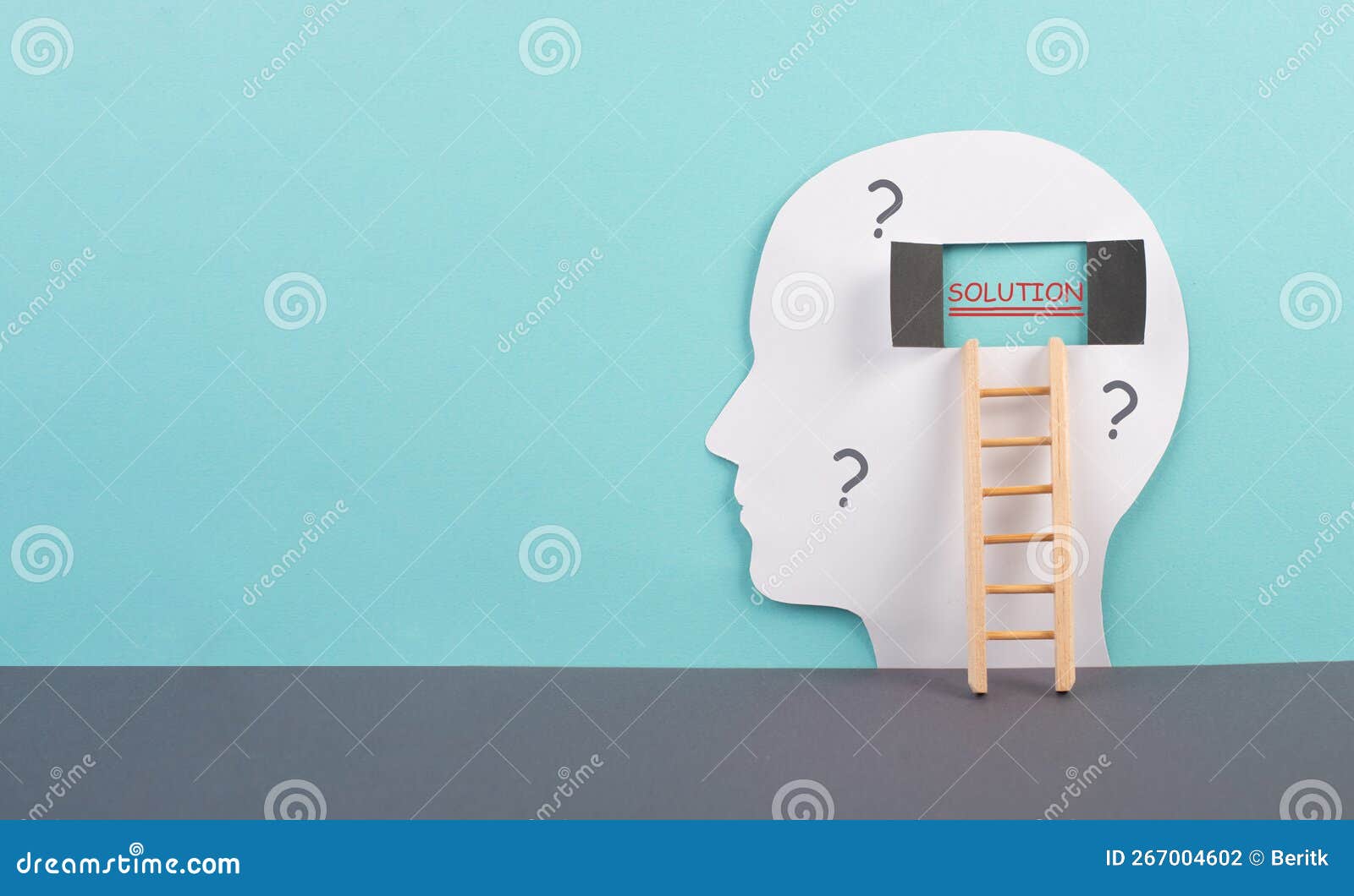 Mind Full of Question Marks, Open Window To the Brain To Find Solution ...