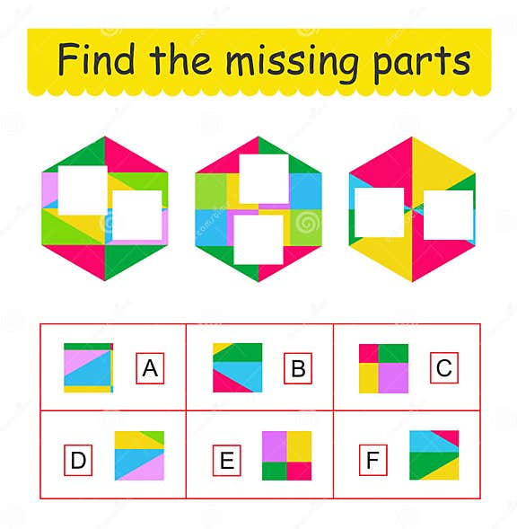 Mind Game. Find the Missing Pieces. Task for the Development of Logic ...