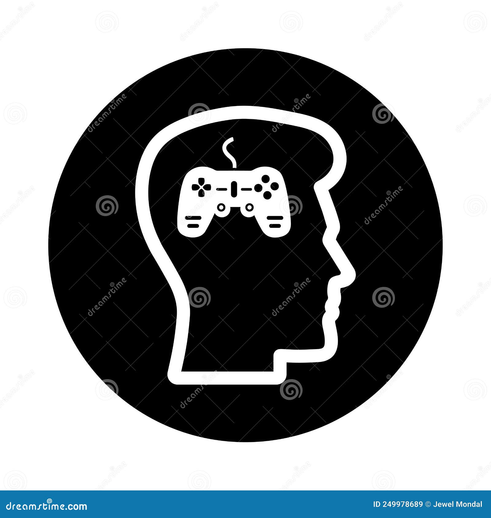 Mind Game Icon. Black Vector Design Stock Illustration - Illustration ...