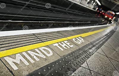 Mind the gap editorial stock photo. Image of careful - 17510938