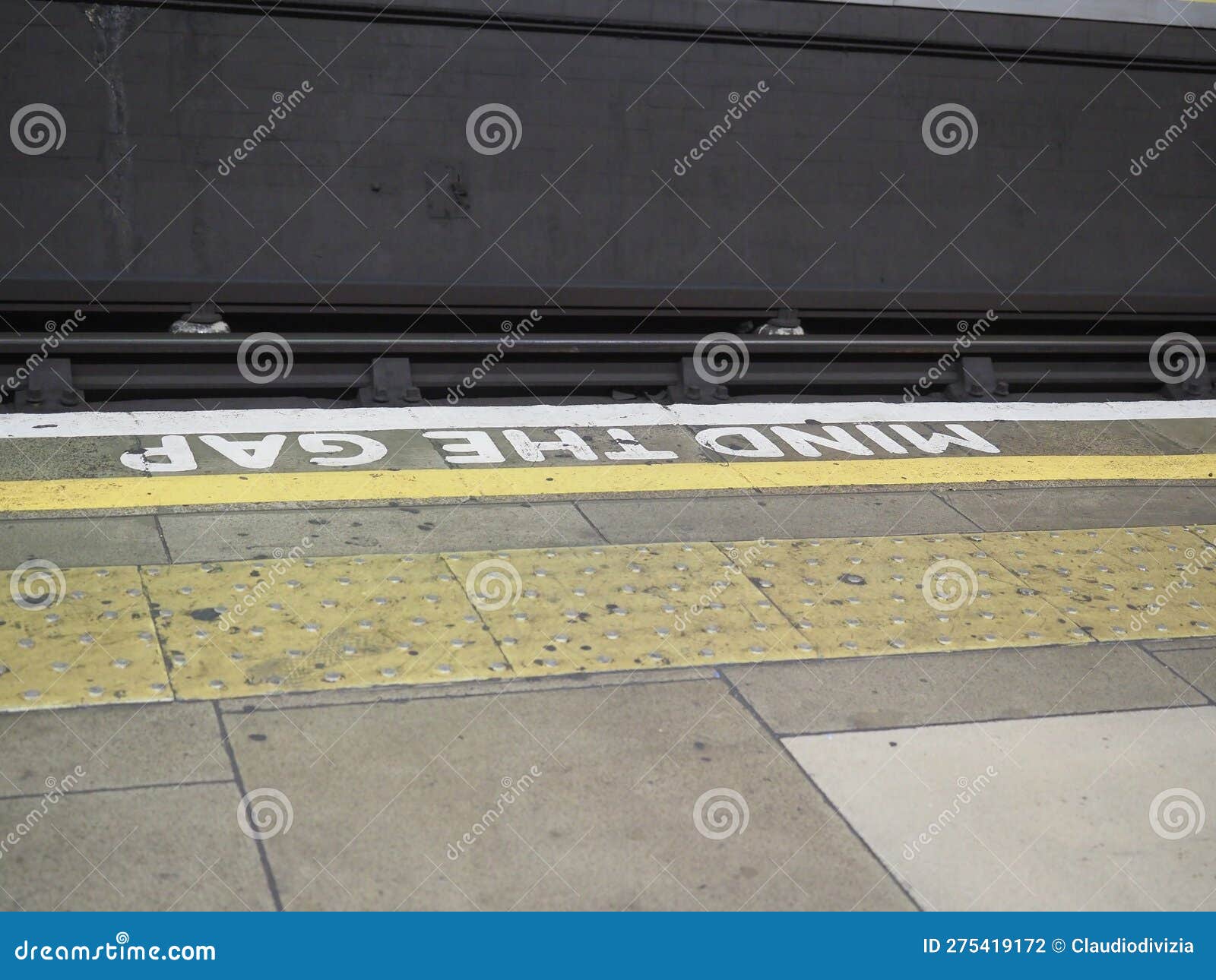 Mind the gap sign stock photo. Image of tube, mind, transport - 275419172