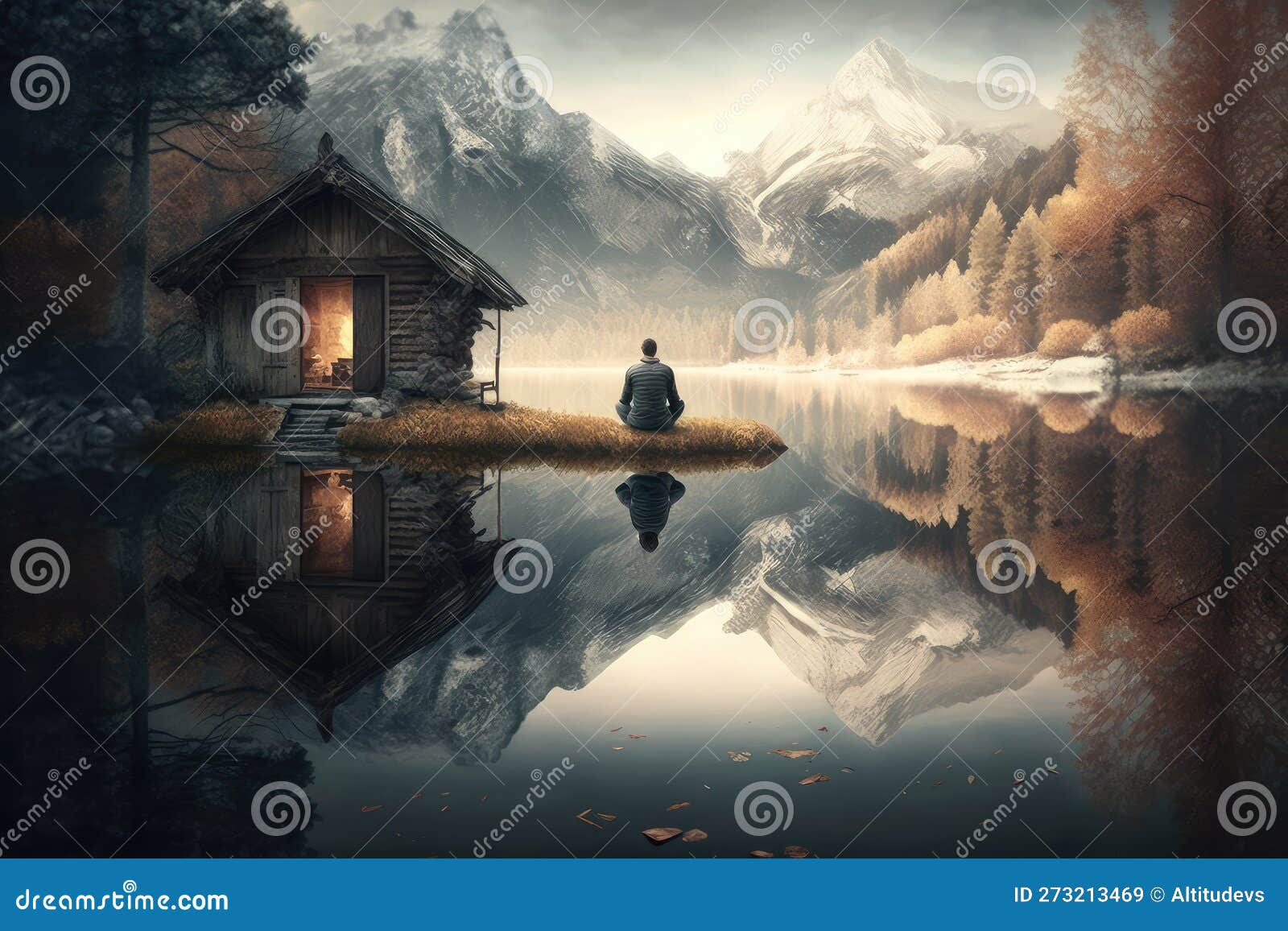 Mind of God, with View of Vast and Endless Cosmos, Showing the Creator ...