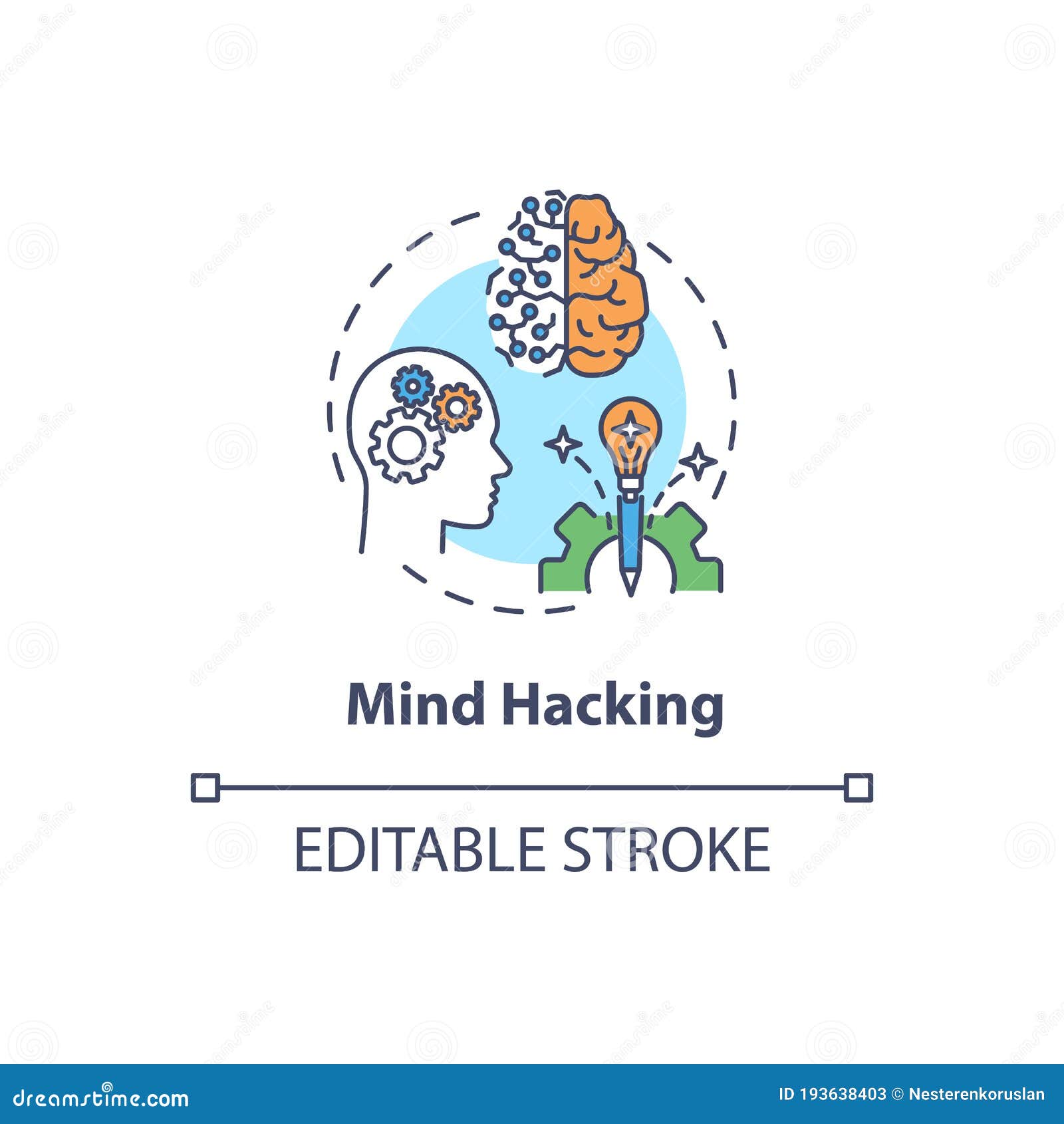 Mind hacking concept icon stock vector. Illustration of linear - 193638403 Mind hacking concept icon stock vector. Illustration of linear - 193638403