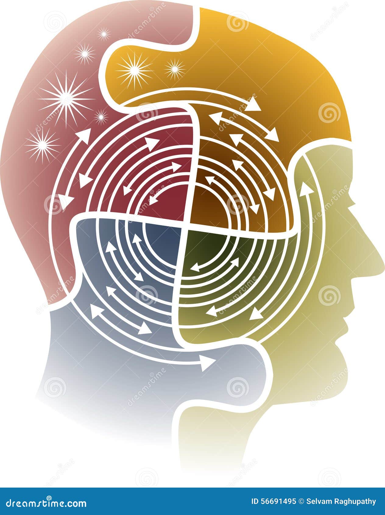 Mind stock vector. Illustration of developing, balance - 56691495