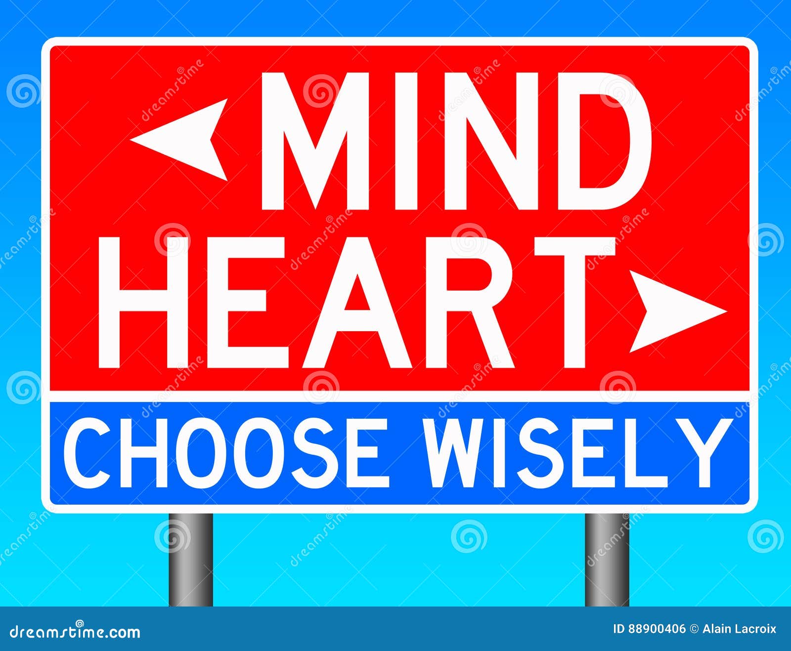 Mind or heart stock illustration. Illustration of problems - 88900406