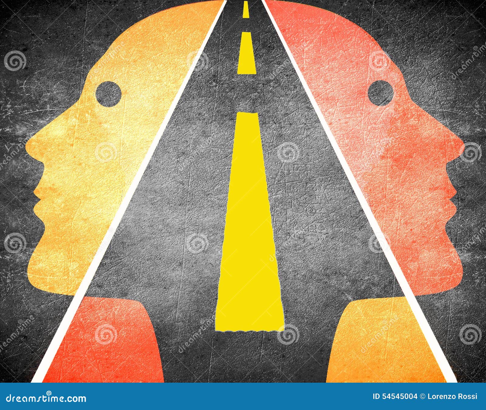 Mind highway stock illustration. Illustration of psychological - 54545004